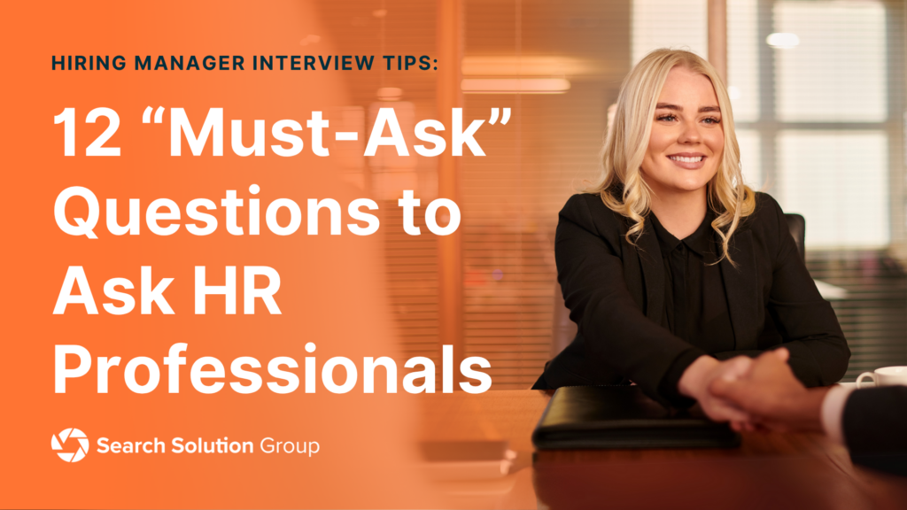 12 “Must-Ask” Interview Questions for HR Professionals - SSG